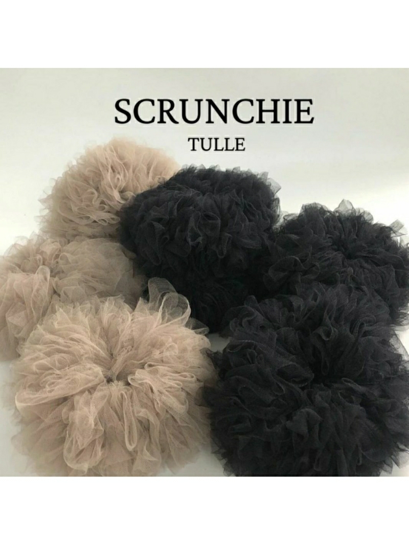 Jual Cepol tille jumbo ikat rambut schrunchie /cepol hijab anti pusing ...