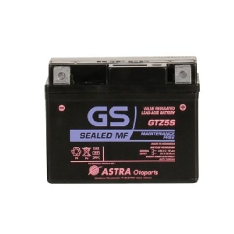 Jual Accu GS Astra (original)GTZ5S 12V 3,5ah | Shopee Indonesia