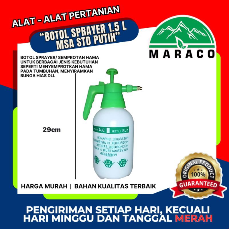 Jual BOTOL 1,5L MSA STD PUTIH ( BOTOL SPRAYER 1.5LITER 1500ML ...