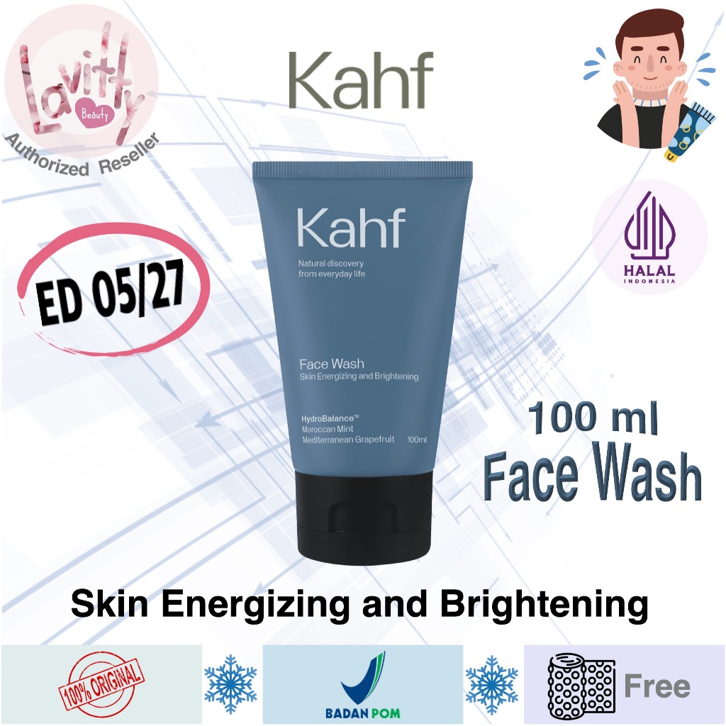 Jual Kahf Face Wash 100 ml - Skin Energizing and Brightening | Shopee ...
