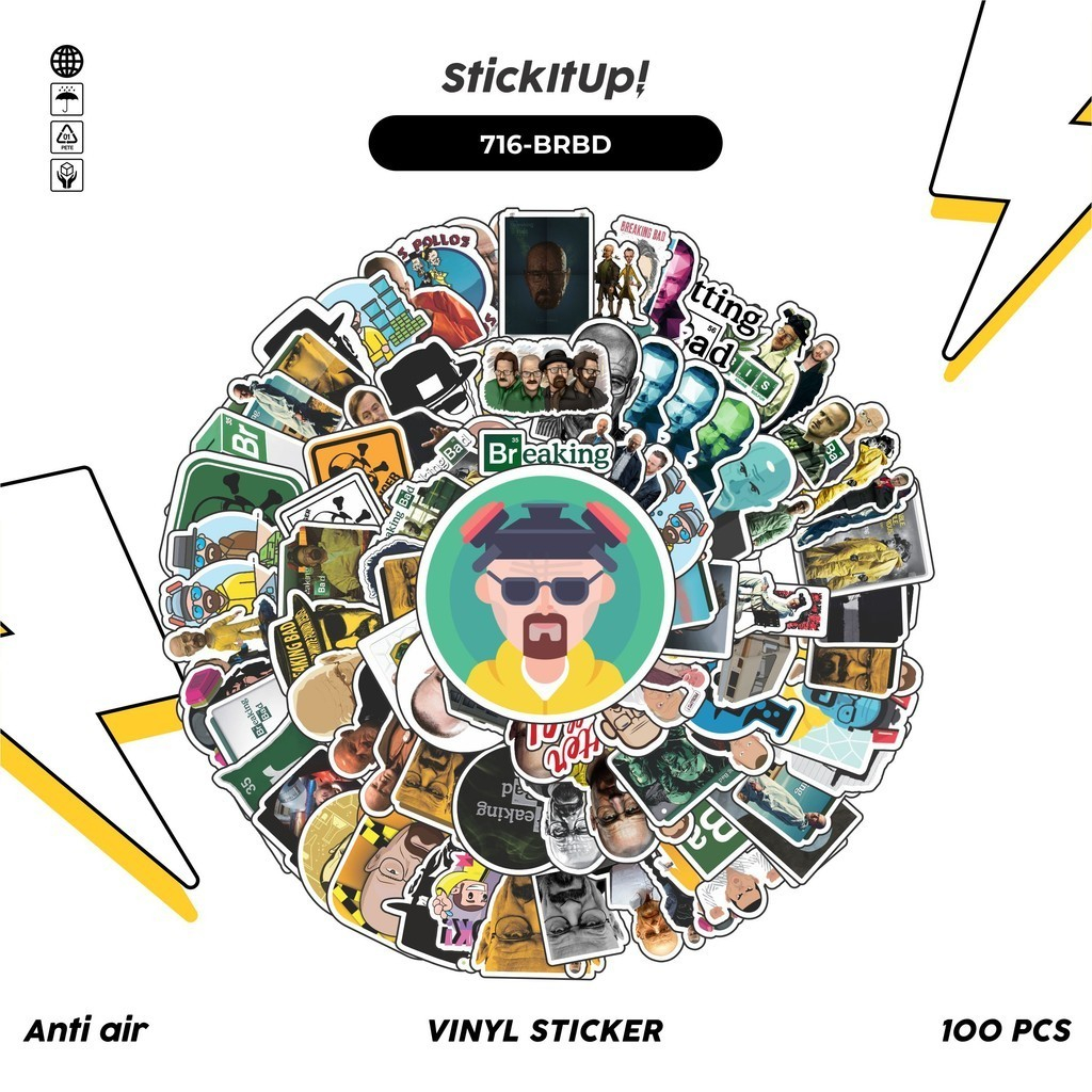 Jual COD 100 Pcs Stiker Pack Breaking Bad Lucu Aesthetic Vynil ...