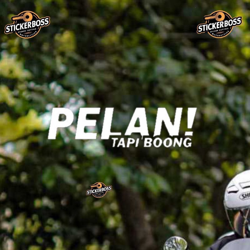Jual Sticker Motor Kata Pelan Tapi Boong Hologram Waterproof - Sticker ...