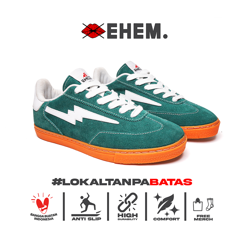 Jual Ehem - Sepatu Sneakers Unisex Pria Wanita Dexter Suede Green ...