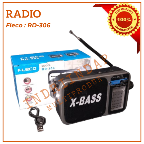Jual Radio Fleco RD-306 Speaker FM/AM/SW1/SW2 Portable radio | Shopee Indonesia