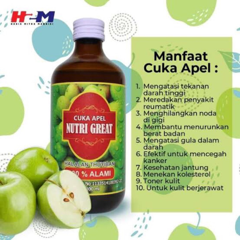 Jual CUKA APEL NUTRI GREAT 300 ml | Shopee Indonesia