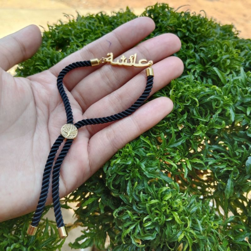 Jual Gelang Serut Model Tali Nama Arab dan Latin | Shopee Indonesia