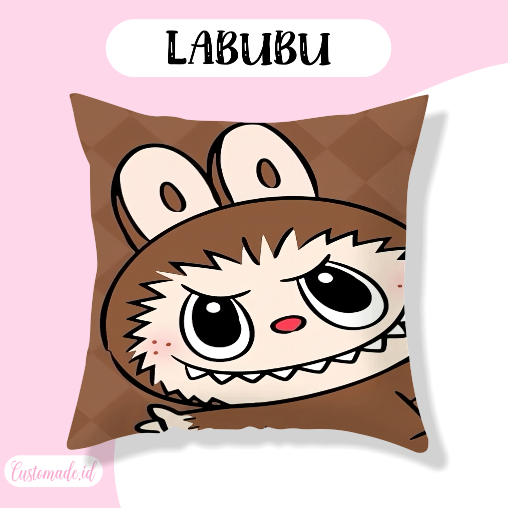 Jual Bantal LABUBU VIRAL 25x25cm - Labubu Lisa Blackpink - Bantal Imut ...