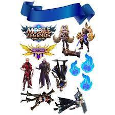 Jual TOPPER CAKE - MOBILE LEGEND cake topper toper birthday set topper ...