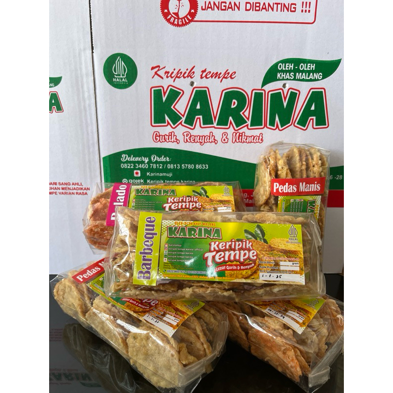 Jual KERIPIK TEMPE Khas MALANG | KERIPIK TEMPE KARINA | ANEKA RASA DAN ...