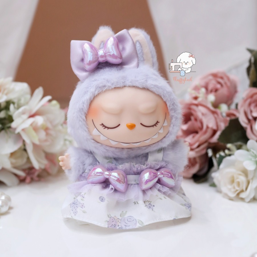 Jual Fluffytail Labubu Dress Outfit Baju Labubu Macaron & Have a seat ...