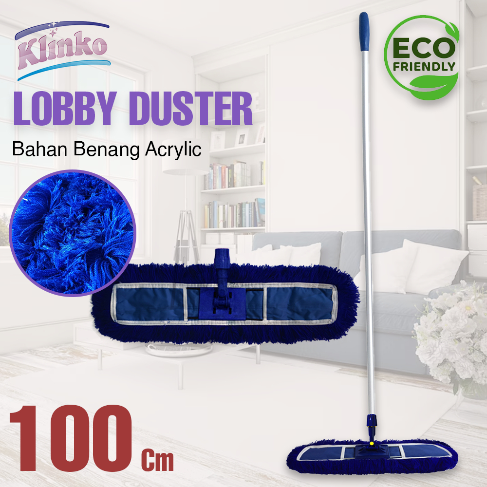 Jual Klinko Lobi Mop Lobby Duster Acrylic Pel Lantai Kantor 60 80 100cm ...