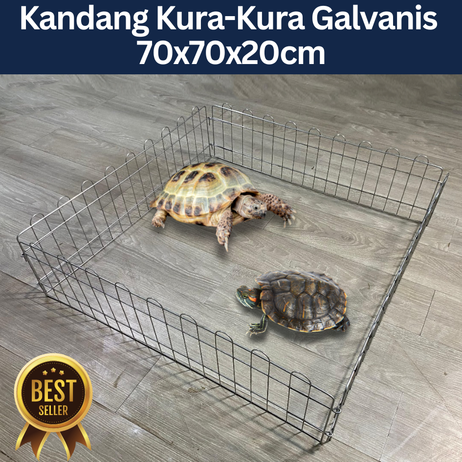 Jual Kandang Kura - Kura Lipat Galvanis 1 Set (4 pcs) | 70x70x20cm | Shopee Indonesia