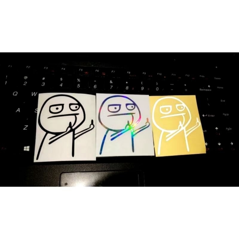 Jual sticker ANIMASI MIDDLE FINGER CUTTING | Shopee Indonesia