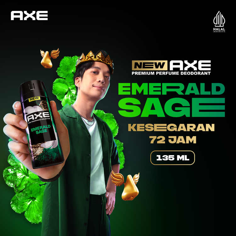 Jual AXE PREMIUM PERFUME DEODORANT EMERALD SAGE 135ML | Shopee Indonesia