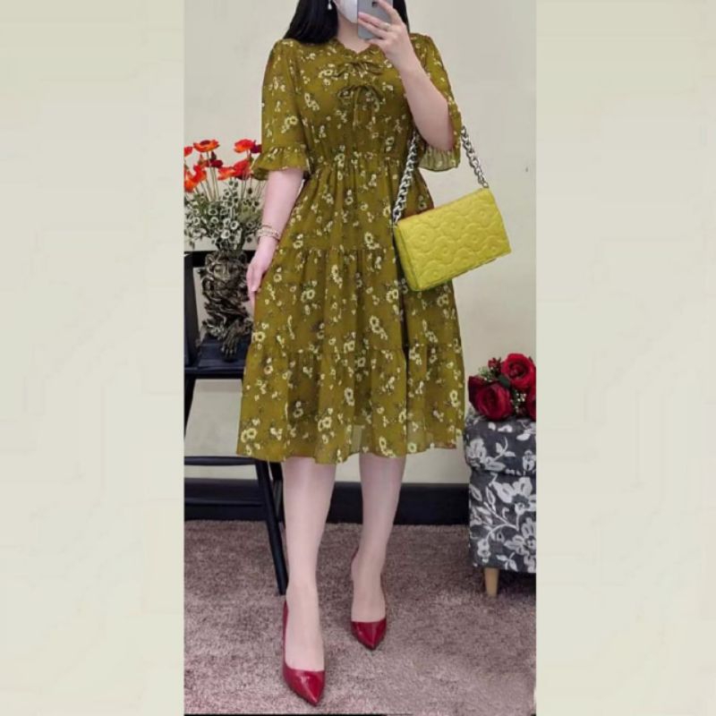 Jual DRESS BUNGA RAYON PREMIUM | Shopee Indonesia