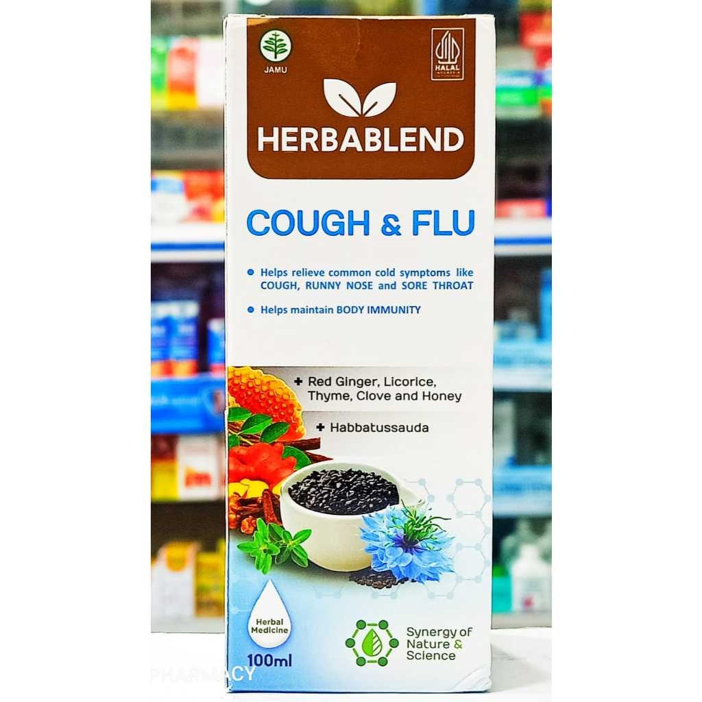 Jual Herbablend 𝐂𝐨𝐮𝐠𝐡 & 𝐅𝐥𝐮 𝐒𝐢𝐫𝐮𝐩 𝟏𝟎𝟎𝐌𝐋 - Meredakan Batuk/Pilek dan ...