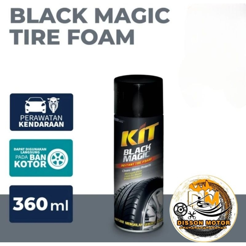 Jual Kita Black Magic Ban | Kit Ban | Semir Ban Semprot 360ml | Shopee ...