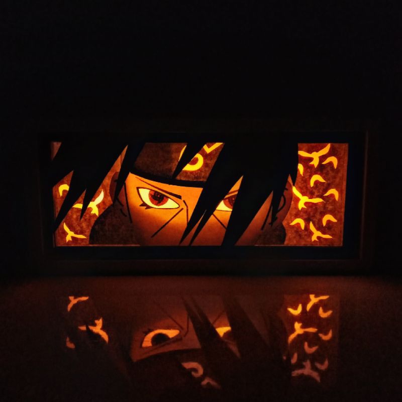 Jual Lightbox Anime 3D Lampu LED Naruto - Itachi Uchiha Light Box ...