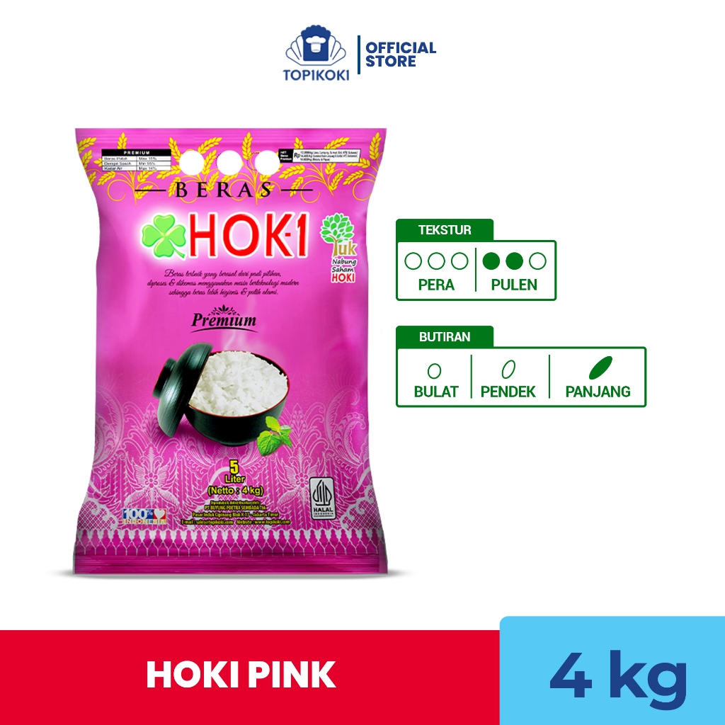 Jual HOKI Beras 4 kg | Shopee Indonesia