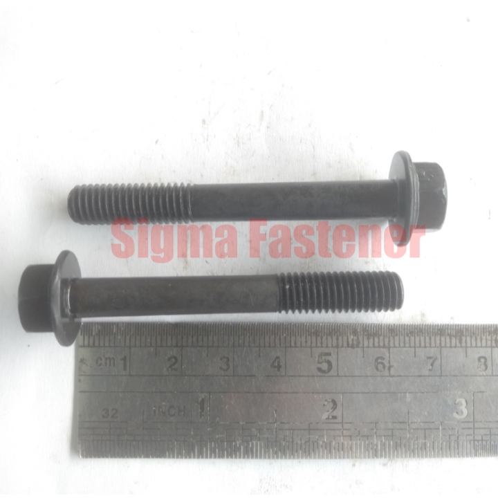 Jual Flange Bolt Baut Topi Hitam M8 Panjang 55-100 mm | Shopee Indonesia