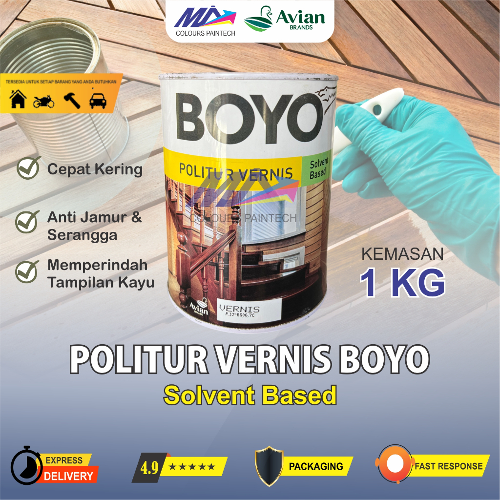 Jual AVIAN BOYO POLITUR PLITUR / POLITUR VERNISH 1 KG ( LUAR P JAWA ...