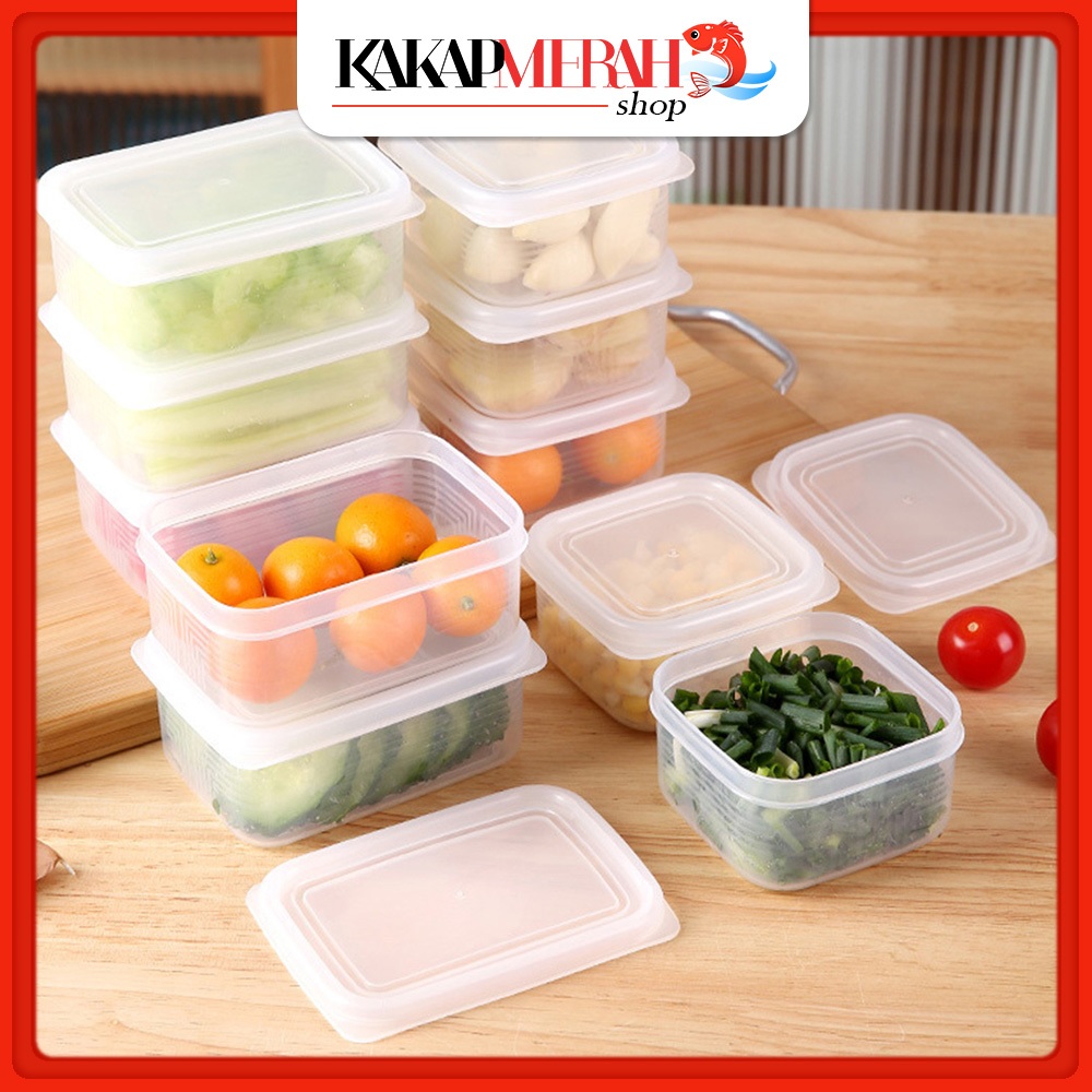 Jual Kotak Makan Sayur Buah Bening Food Container Kulkas Kotak ...