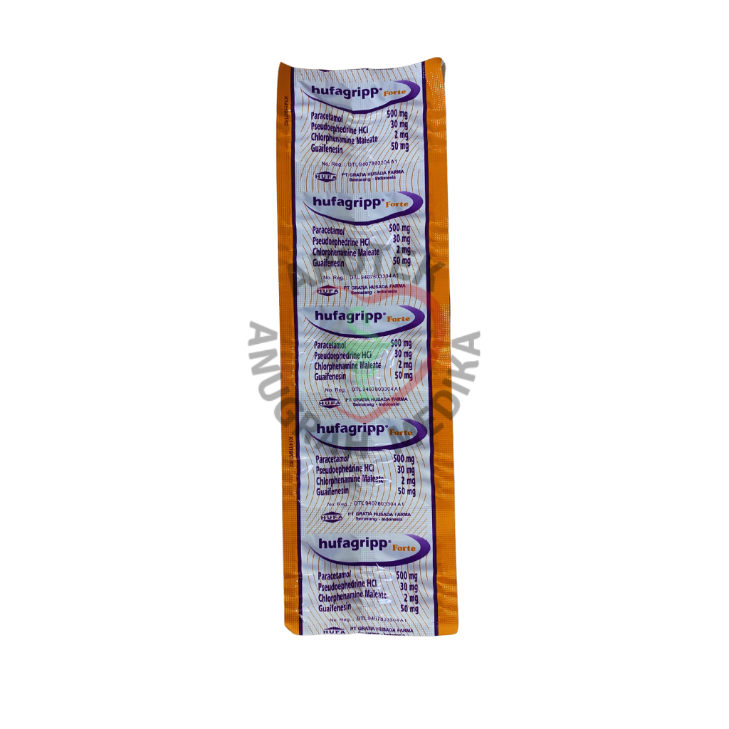 Jual Hufagripp forte 1 strip 10 tablet Obat Batuk Pilek dan Meriang ...