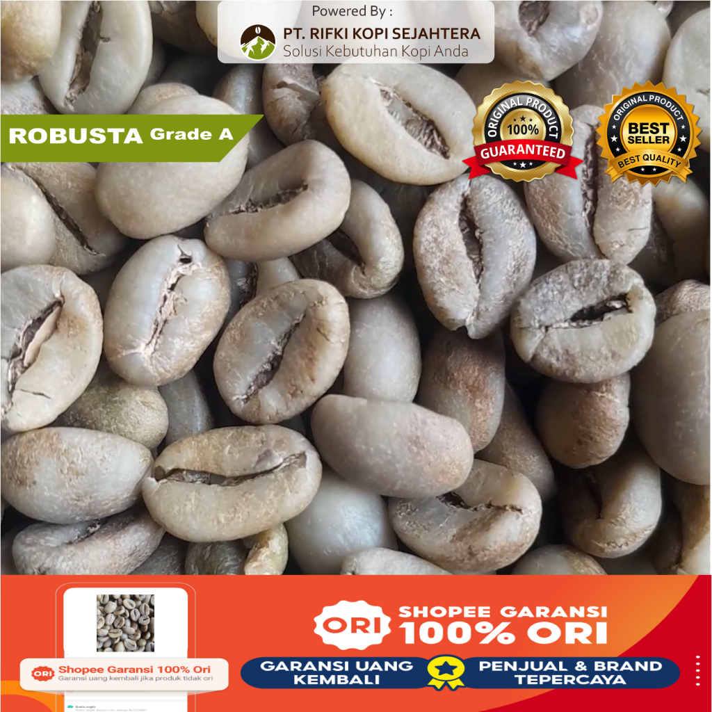 Jual Biji Kopi Robusta Grade A 1 Kg_Sudah Sortasi dan Grading | Shopee ...