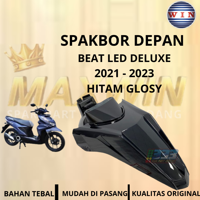 Jual Spakbor Depan Honda Beat Led Deluxe Warna Hitam Metalik Tahun ...