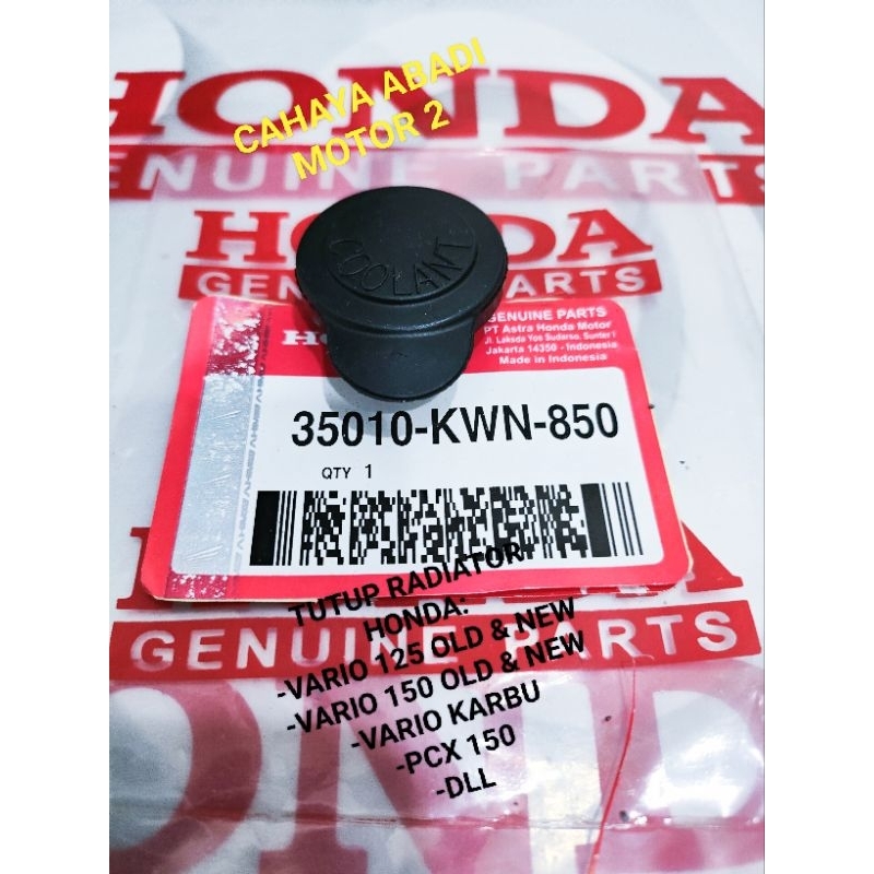 Jual TUTUP AIR RADIATOR TUTUP TABUNG RADIATOR ATAS ALL MATIC HONDA ...