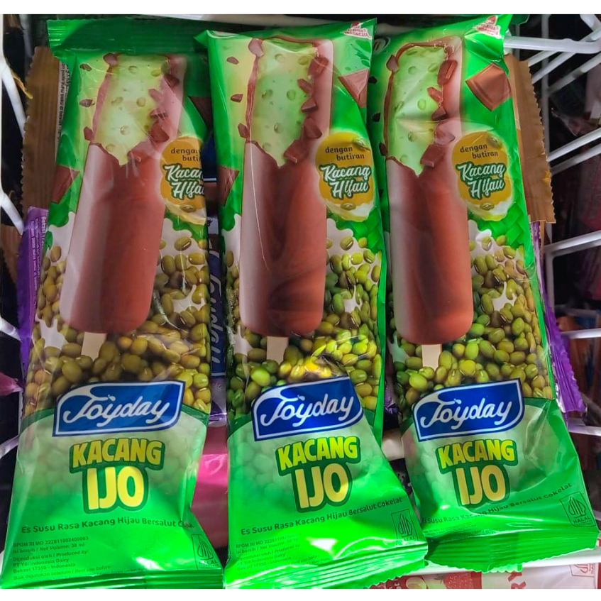 Jual Es Krim Joyday Kacang Ijo - Es Susu Rasa Kacang Hijau Bersalut ...