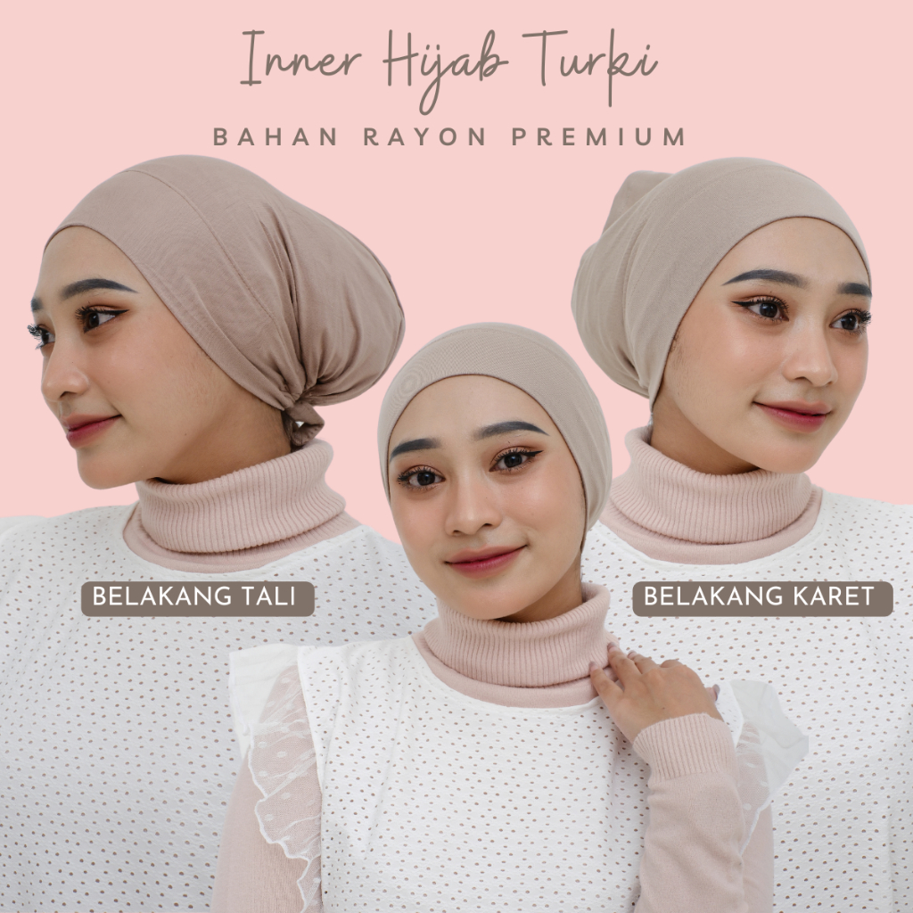 Jual Heva - CIPUT INNER HIJAB TURKI KARET/CIPUT TALI RAYON VOSCOSE ...