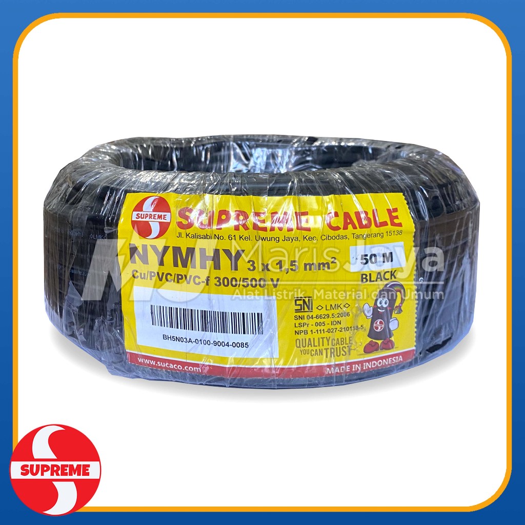 Jual Kabel Serabut SUPREME NYMHY(NYYHY) 3x1,5 3x1.5 mm² 50meter (PER ROLL) | Shopee Indonesia