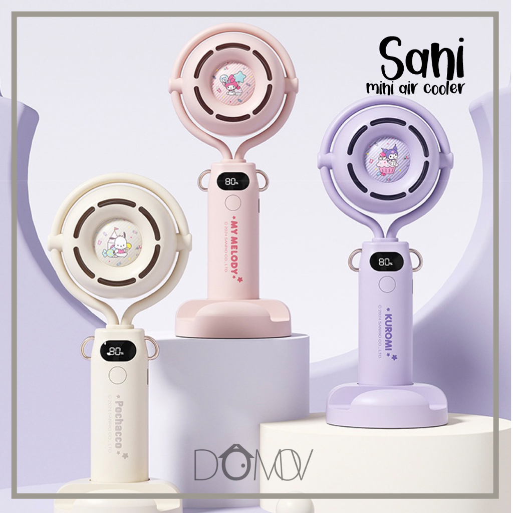 Jual DOMOV SANI Mini Fan Sanrio Character Kipas Angin Portable Karakter ...