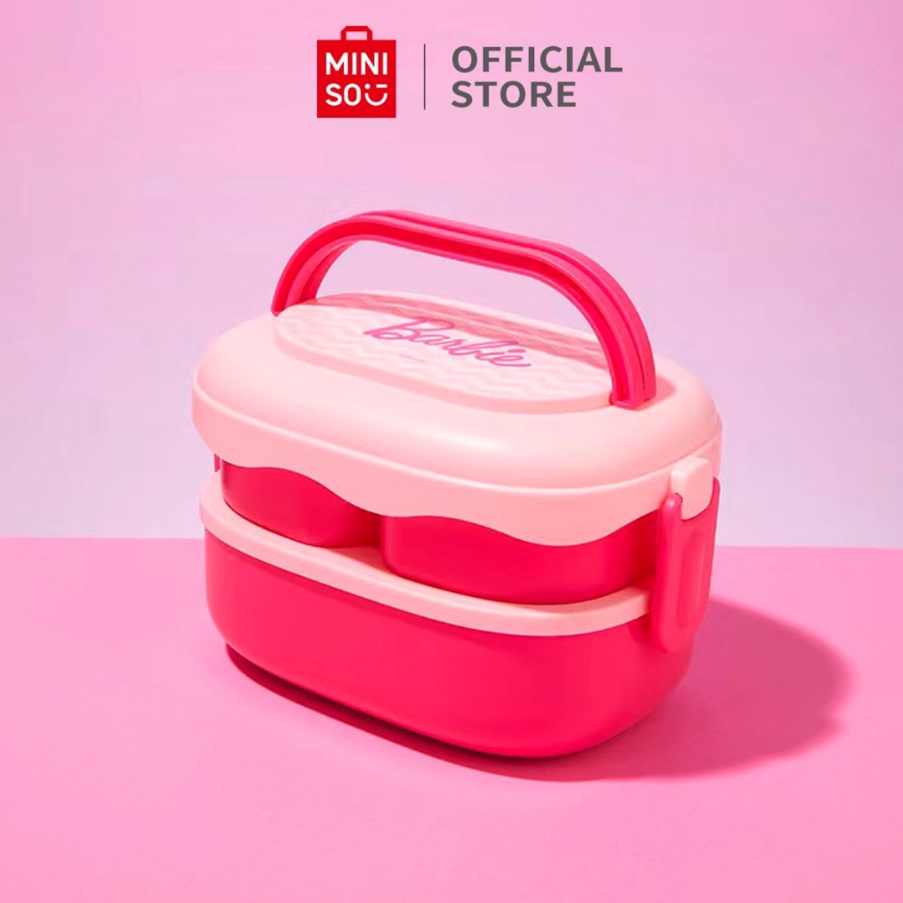 Jual Diskon 25 Produk Baru MINISO X Barbie Kotak Makan Dua Lapisan ...