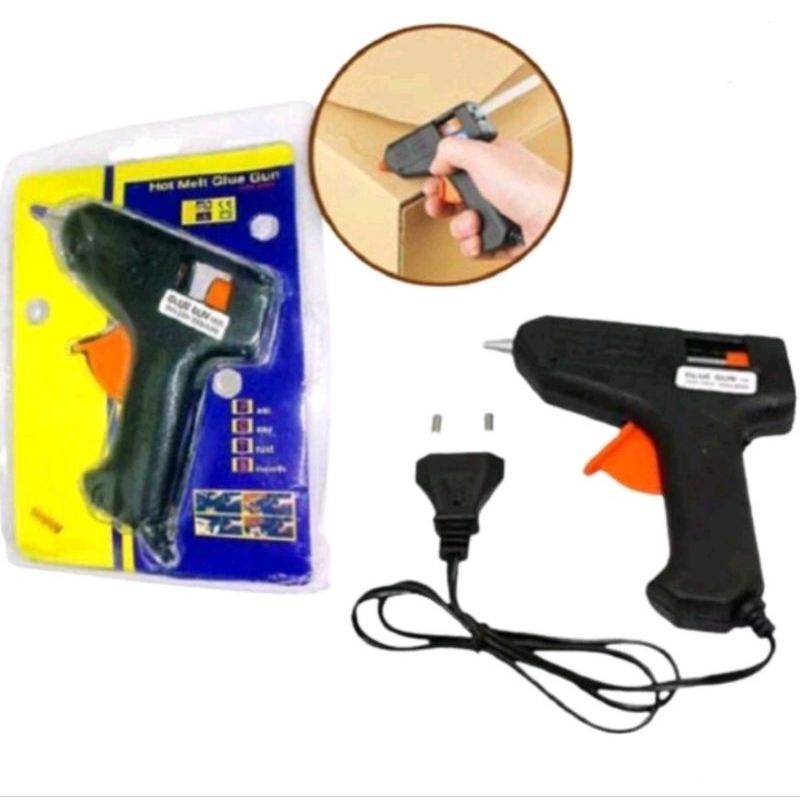 Jual Alat Lem Tembak Kecil Glue Gun Alat Melelehkan Praktis | Shopee ...