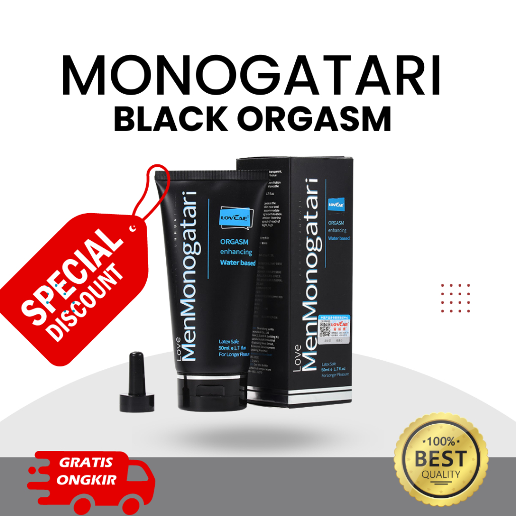 Jual MONOGATARI ORGASM BLACK Edition - volume 200 mL (Lubricant/Pelumas ...