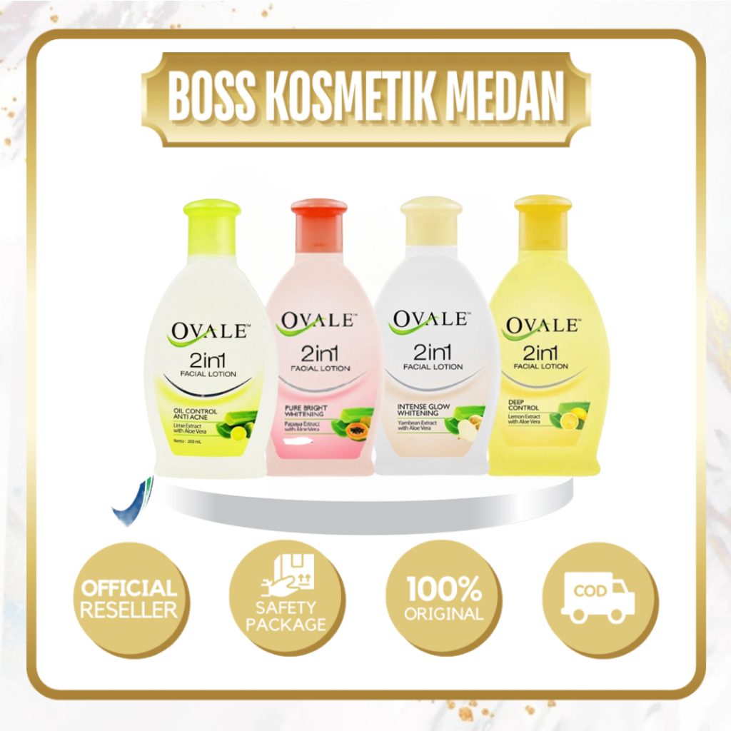Jual OVALE 2in1 Facial Lotion 60mL Cleanser dan Toner Wajah | Shopee ...
