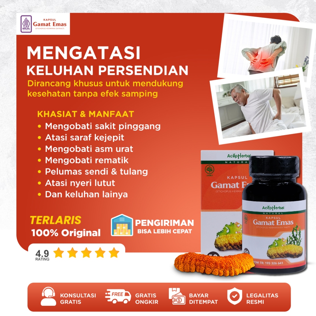 Jual Obat Herbal Sakit Pinggang Sampai Bokong dan Kaki Saraf Kejepit ...