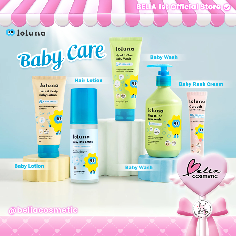 Jual BELIA LOLUNA Baby Care Series | Body Wash | Babyy Lotion | Baby ...