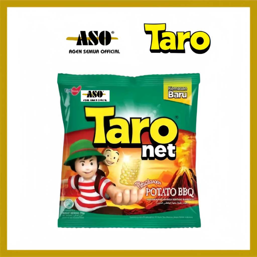 Jual TARO NET POTATO BARBEQUE 9g | Shopee Indonesia
