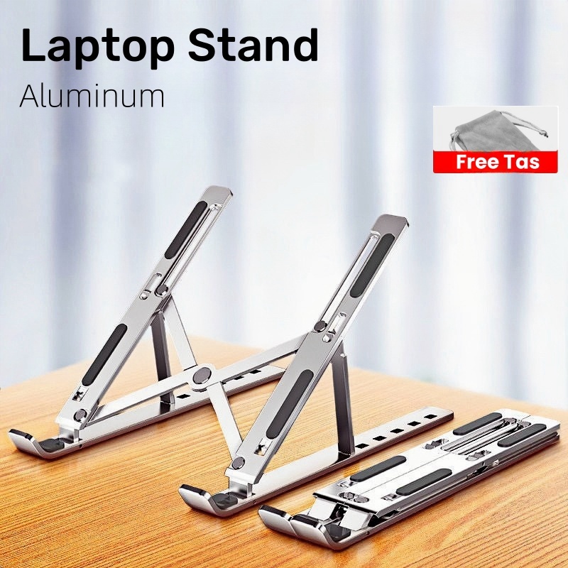 Jual Stand Holder Laptop/Stand Holder full alluminium Laptop Macbook ...