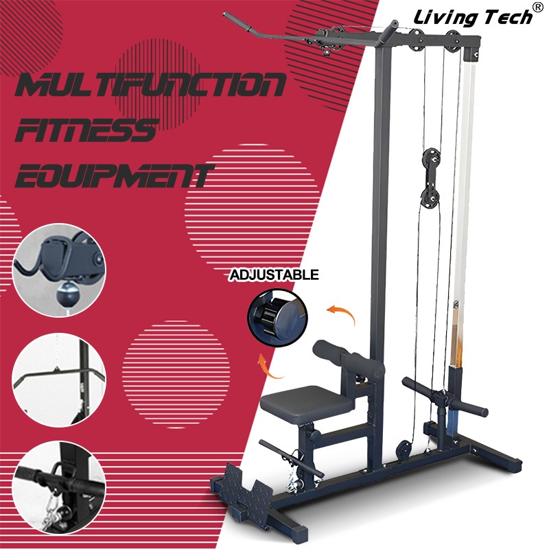 Jual LIVING TECH-Alat Fitness Lat Pull Down Crossover Rowing Alat ...
