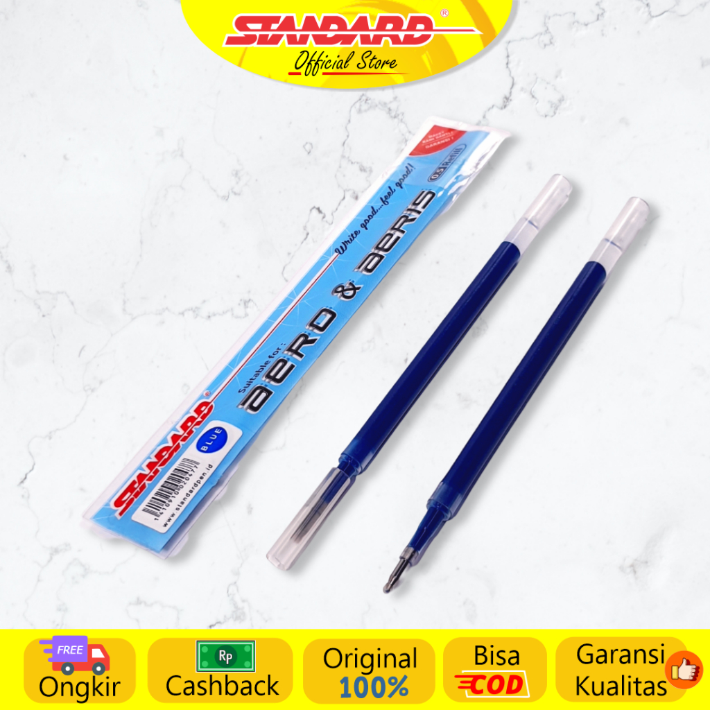 Jual Standard - Refill Pulpen Aero 0.5 Gel / 3 Set ( Isi Pulpen / Pena ...