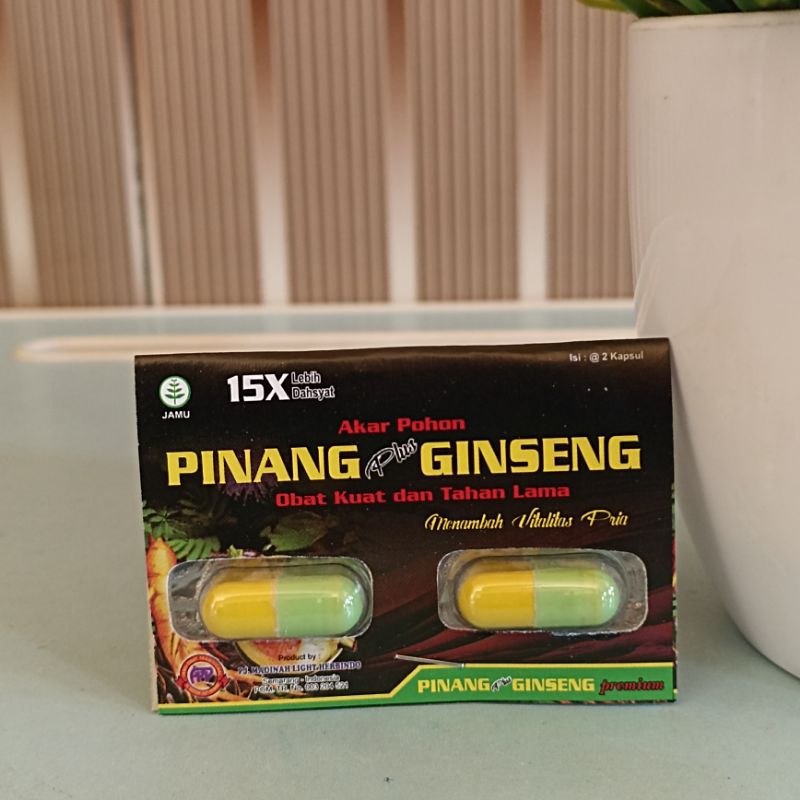Jual OBAT KUAT OBAT TAHAN LAMA PINANG PLUS GINSENG (1 SACHET) VITALITAS PRIA DEWASA OBAT ...
