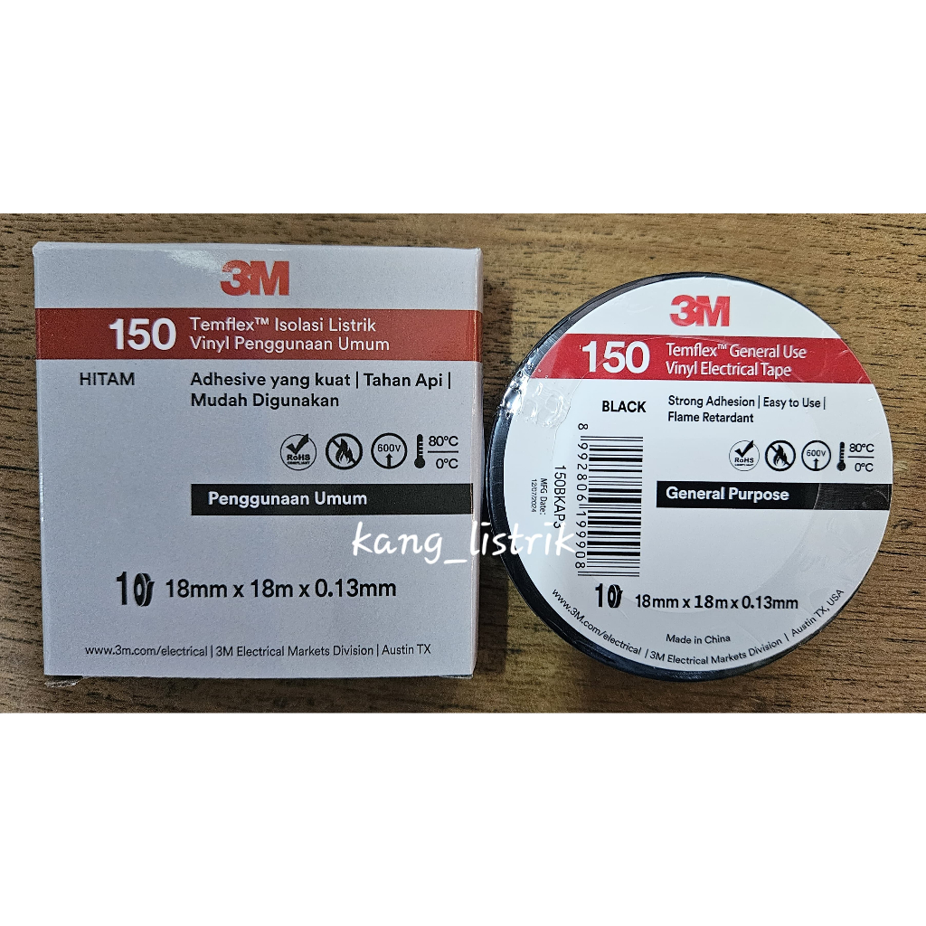 Jual 3M Isolasi Listrik 3M 1258JR / Isolasi 3M 150 | Shopee Indonesia