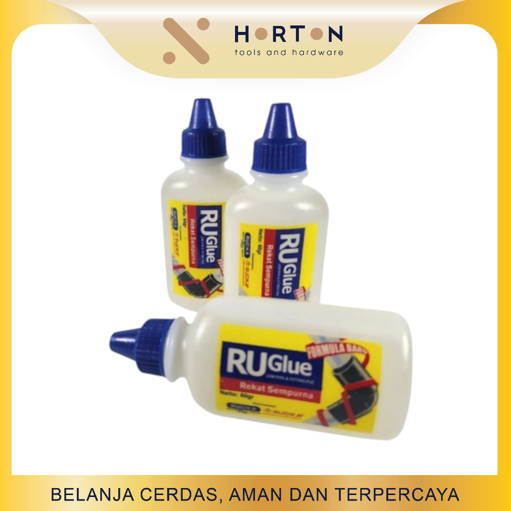 Jual Lem PVC Ruglue 60 Gr - Lem Botol | Shopee Indonesia
