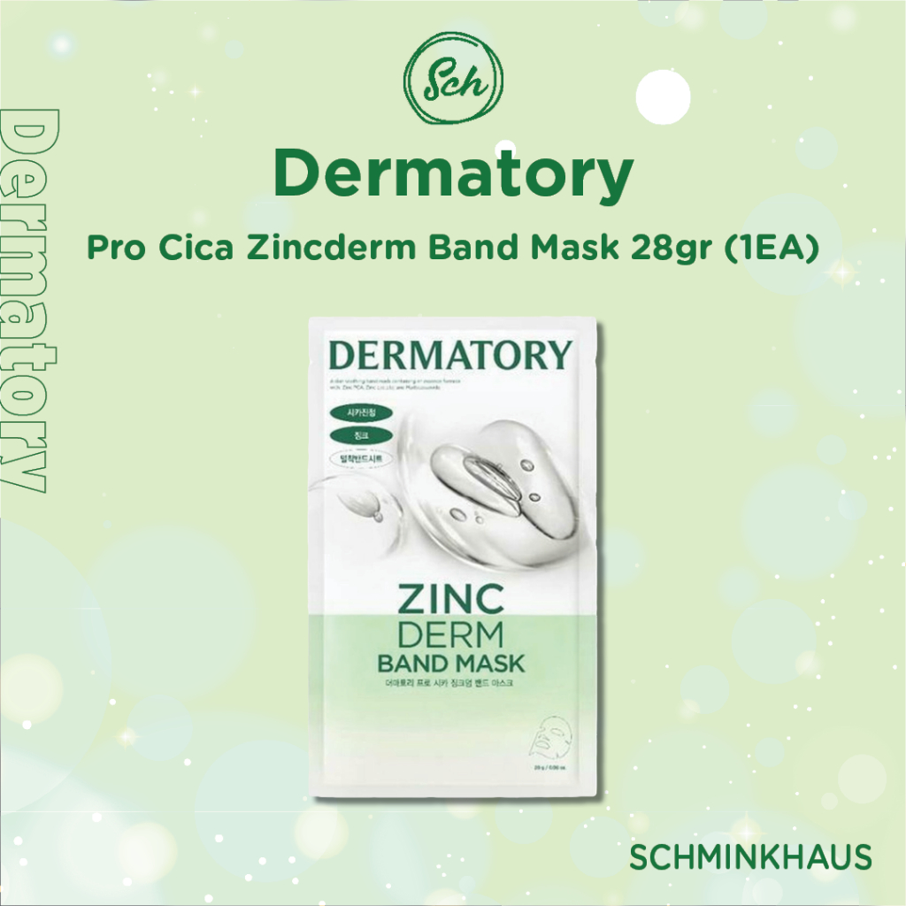 Jual DERMATORY Pro Cica Zincderm Band Mask 28gr (1EA) | Shopee Indonesia