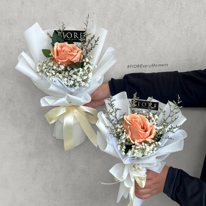 Jual SINGLE ROSE BOUQUET [ ARTIFICIAL FLOWER / BUNGA PALSU ] | Shopee ...