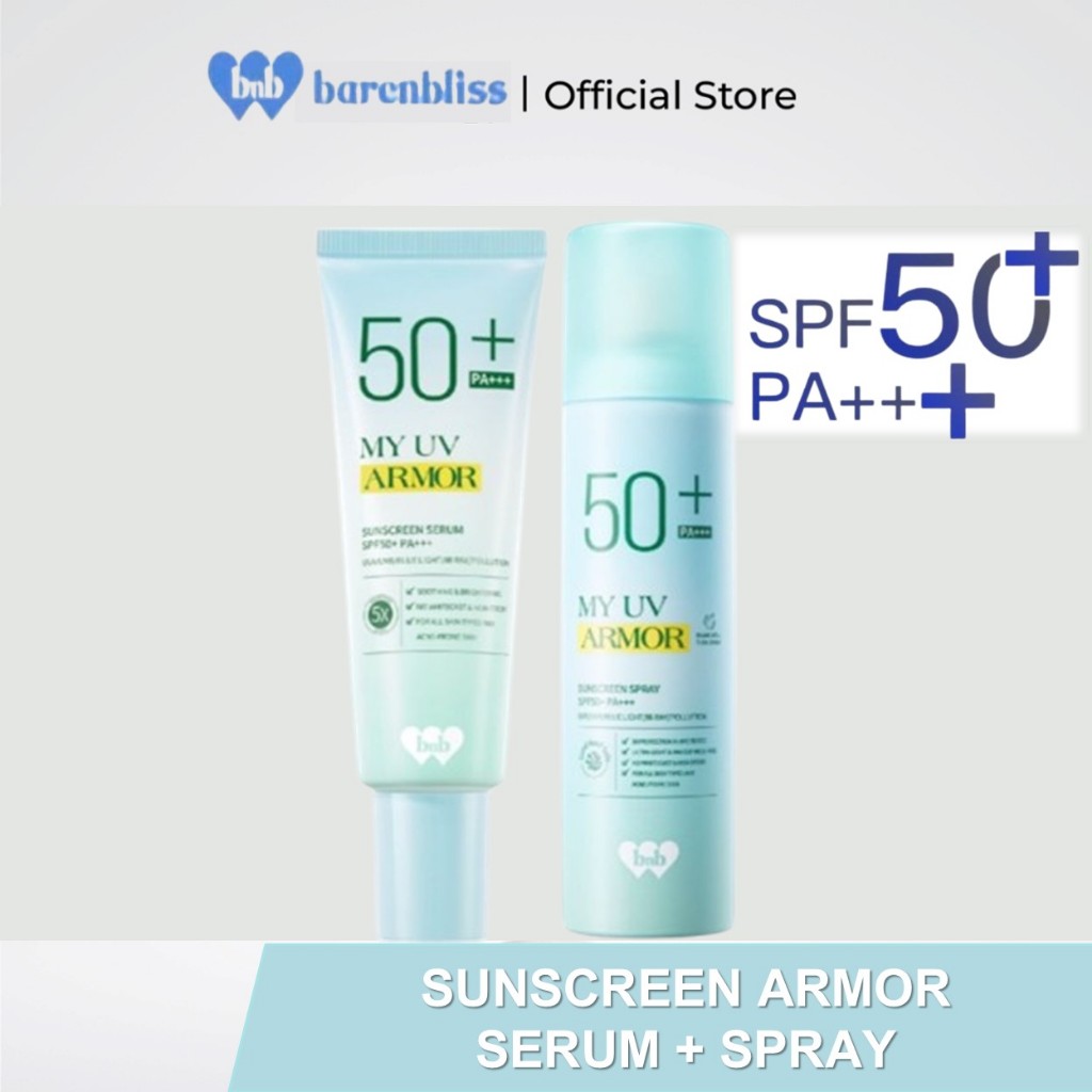 Jual BNB barenbliss MY UV Armor Sunscreen Serum Spray SPF 50+ PA+++ | Shopee Indonesia